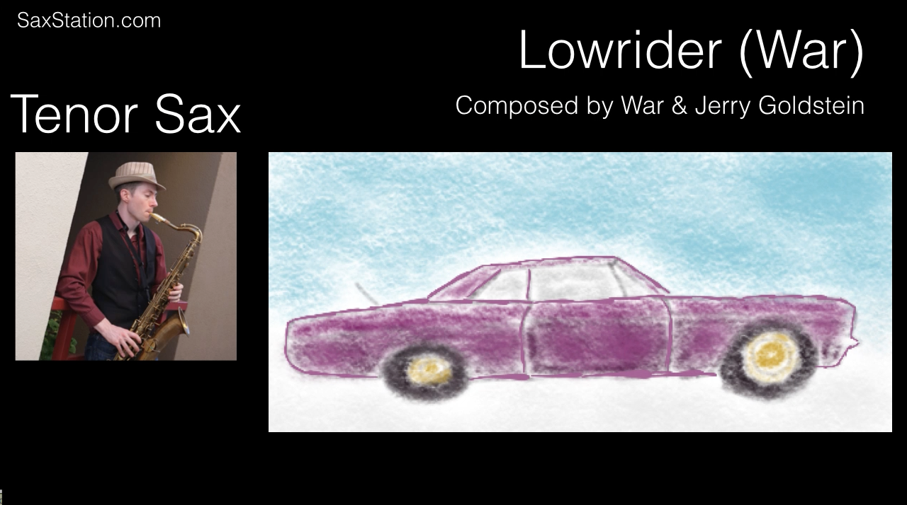 How to Play Lowrider (War) Horn Line on Tenor Saxophone